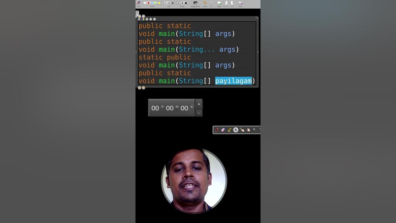 Guess the Output - Which is Valid main method? Java in Tamil: Payilagam Muthuramalingam # ...