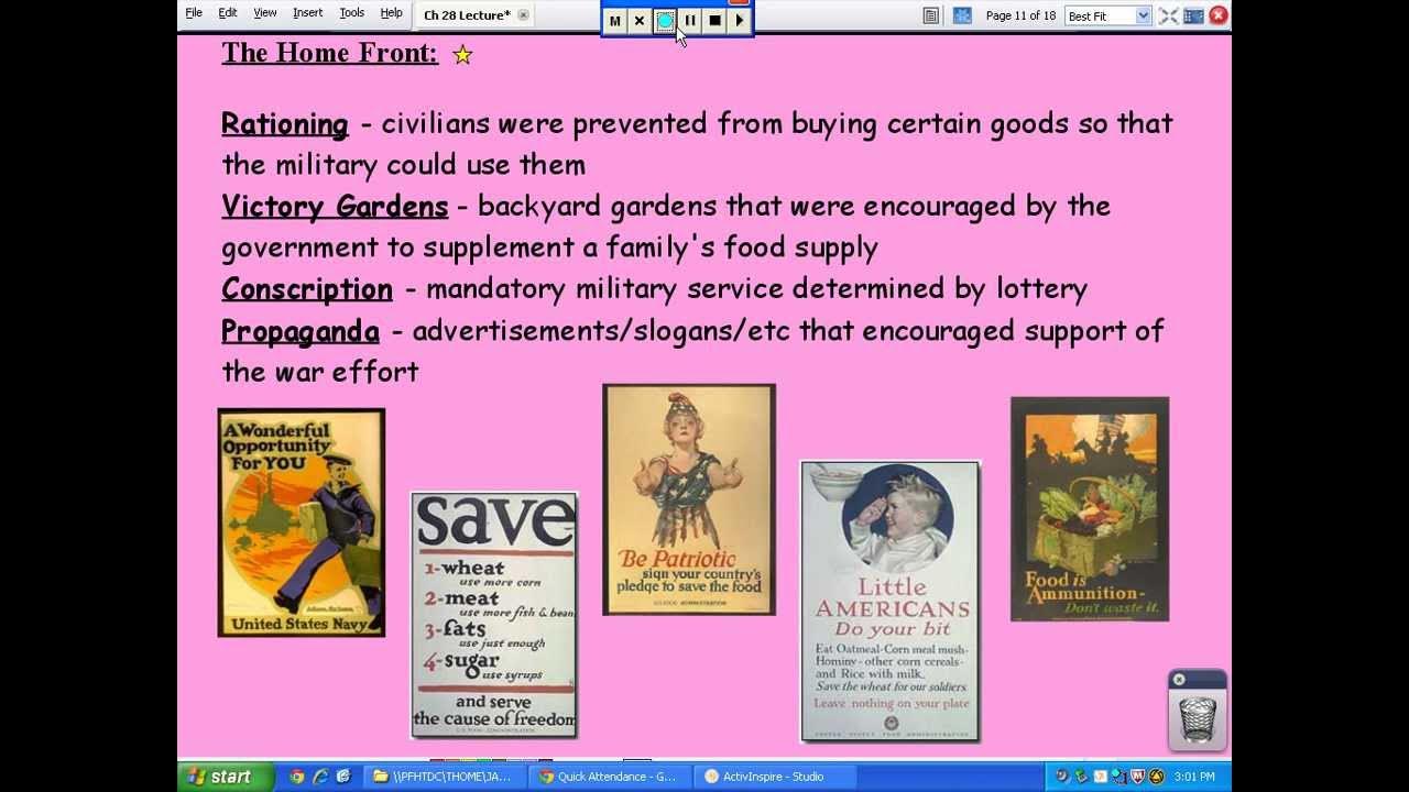 AP World - Ch 28 Part 2 - World War 1 - YouTube