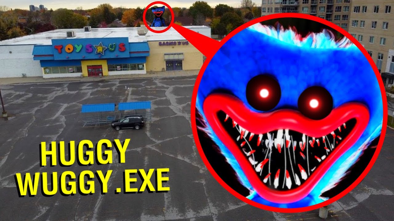 Drone Catches Huggy Wuggy Exe From Poppy Playtime At Haunted Toy Hot