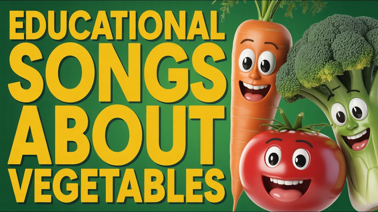 English Songs Nursery Rhymes About Vegetables Kids Learning Toddler ...