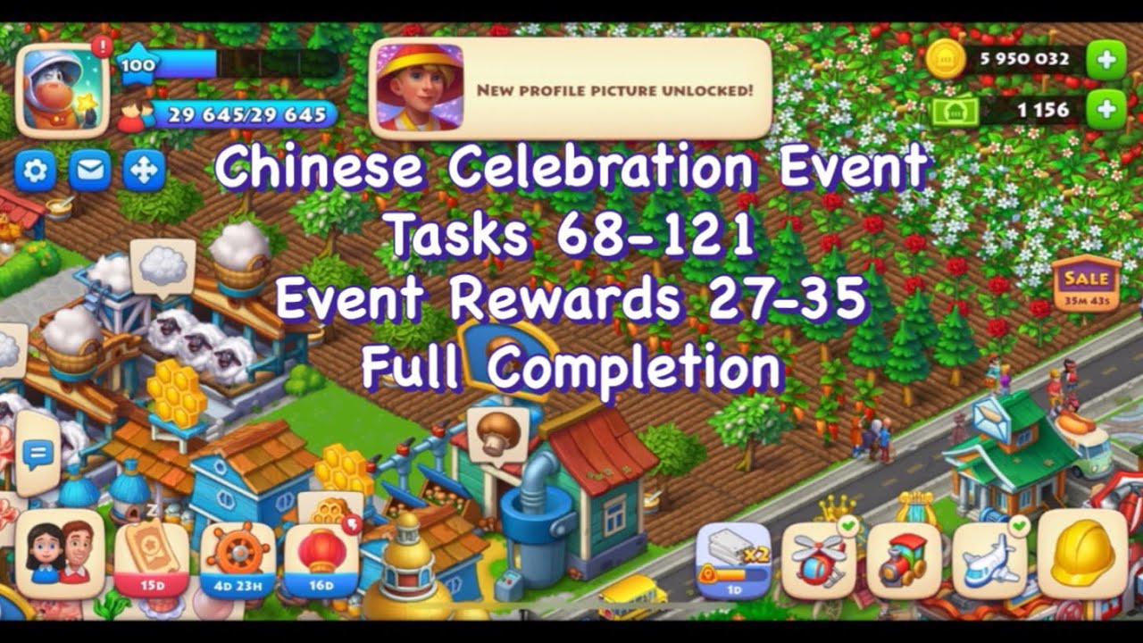 Township : Chinese Celebration Event | Tasks & Rewards | Full ...