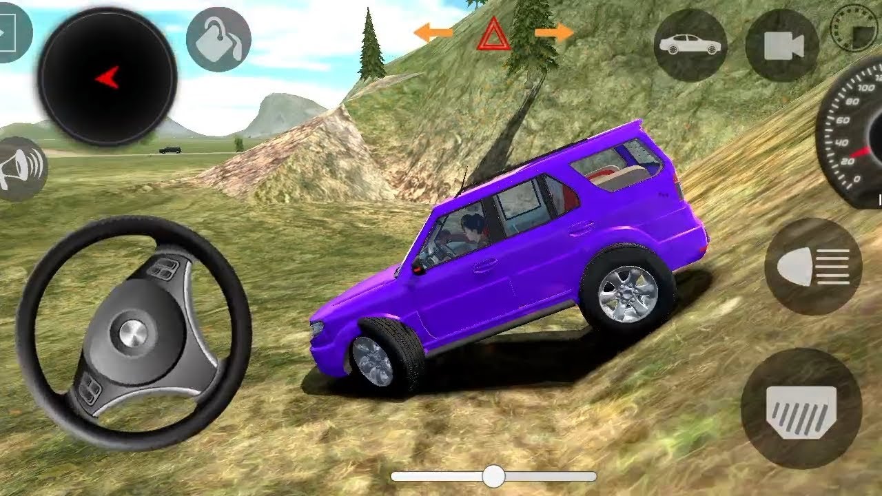 Modified Purple Tata Safari-Gadi Wala Game |Indian Cars Simulator 3D ...
