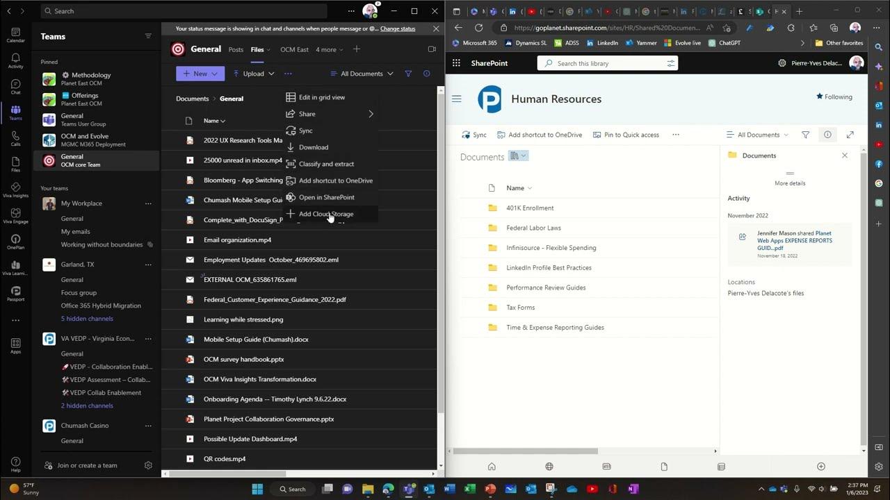 Avoiding context switching by accessing to SharePoint documents from Teams - YouTube