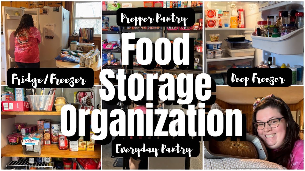 FOOD STORAGE ORGANIZATION || TIPS ON HOW AND WHY TO STOCK FOR YOUR ...