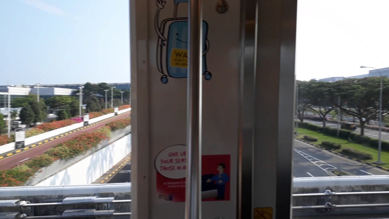 [Transit] Changi Airport Skytrain - Set 11/15 Ride from T2 to T3 ...