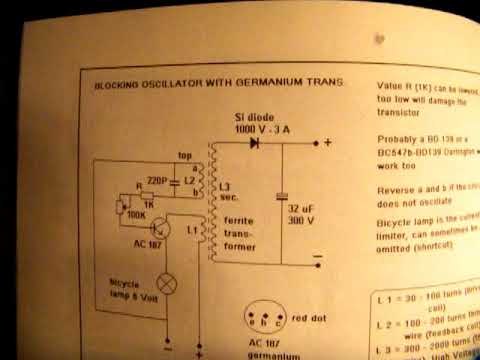 All kinds of relaxation (= blocking) oscillator schematics for Higher ...