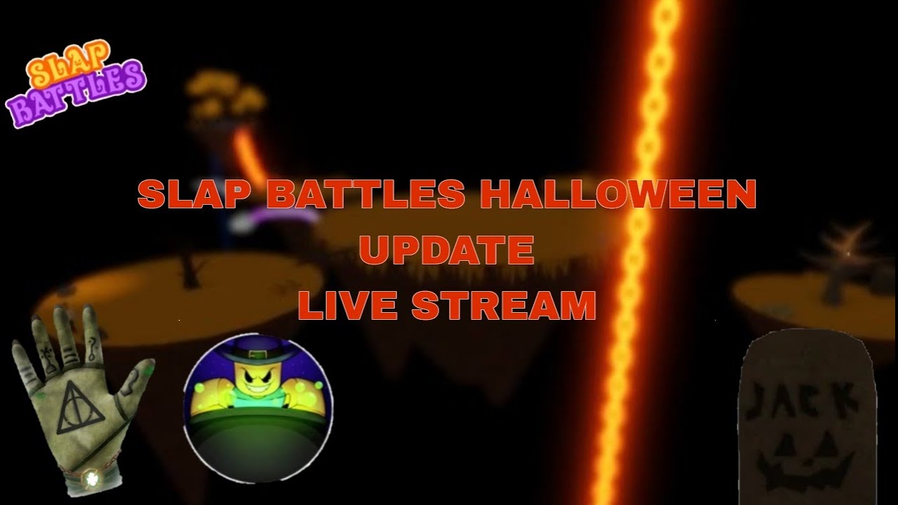 Slap battles Halloween update live stream! - YouTube