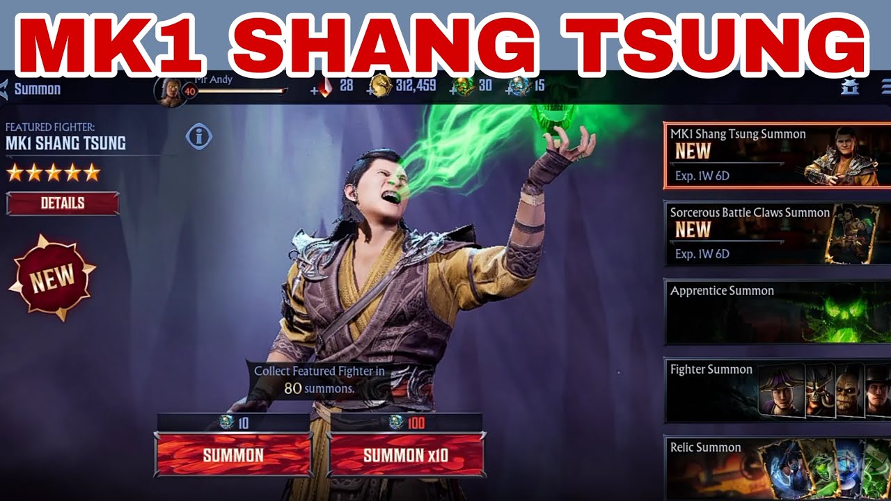 MK1 SHANG TSUNG NEW FIGHTER || MORTQL KOMBAT ONSLAUGHT 1 || NEW UPDATE ...