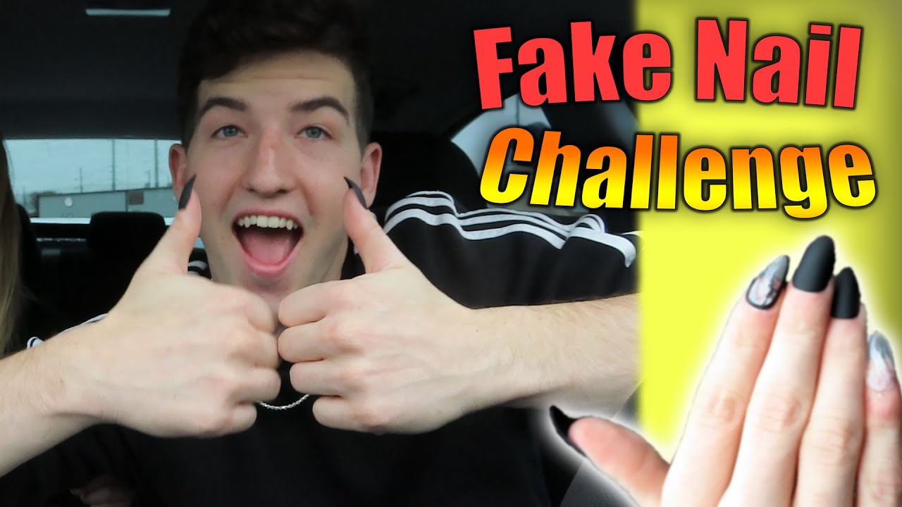 INSANE Fake Nails Challenge! **Extremely Painful** - YouTube