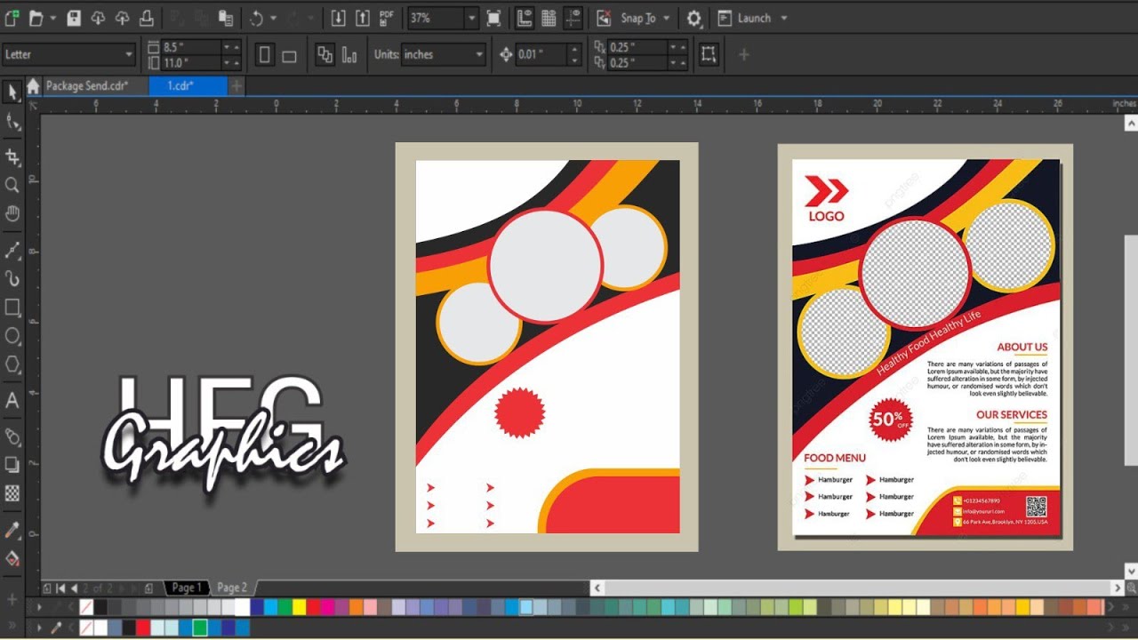 Pamphlet Design In CorelDraw || CorelDraw Tutorial || CorelDraw Design ...