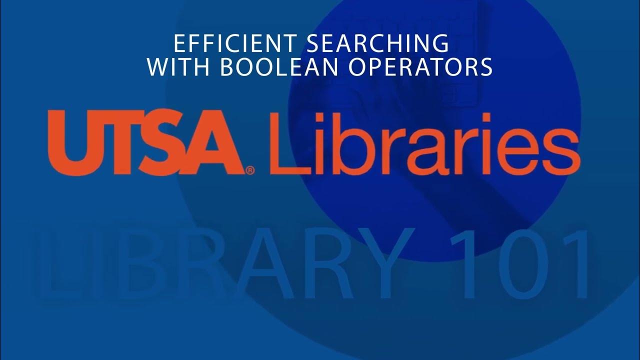 Efficient Searching with Boolean Operators - YouTube
