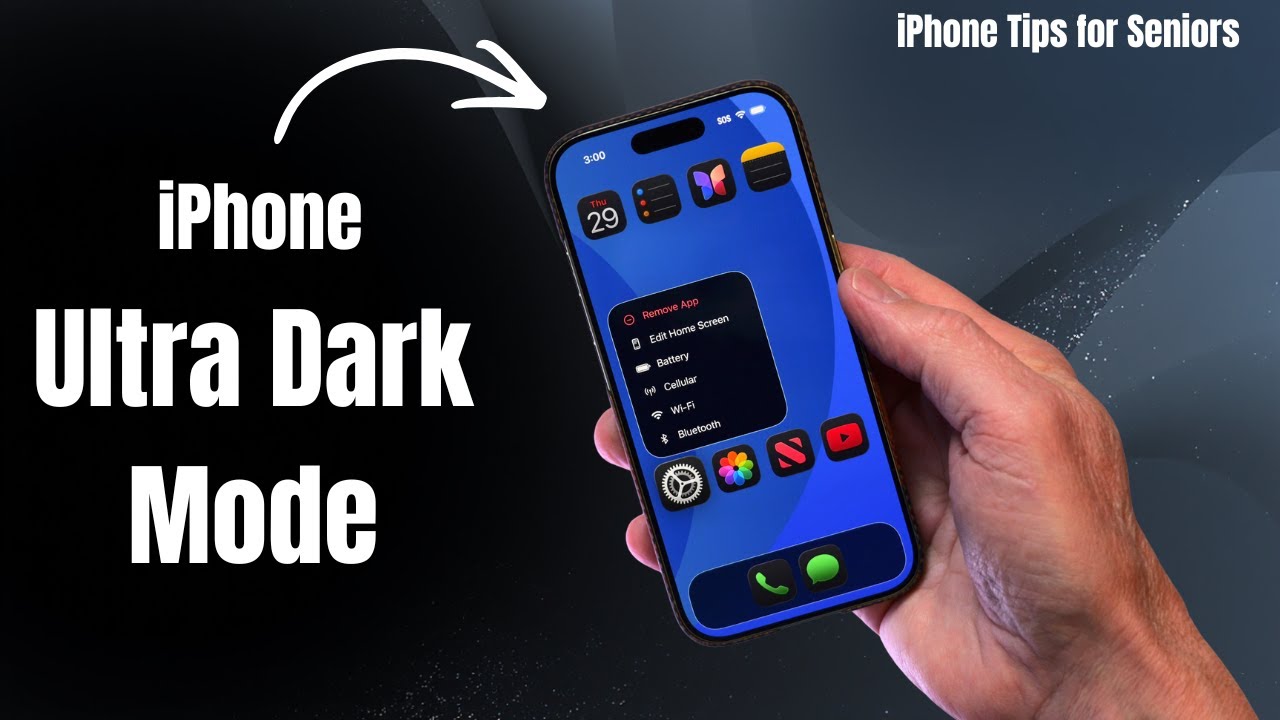 How to Get The Ultra Dark iPhone Look - YouTube