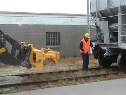 Rail Road Coupler For Wheel Loaders - Shuttle Rail Cars On Spur Tracks ...
