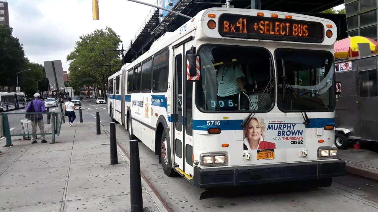 MTA: 2003 New Flyer D60HF "Galaxy" Articulated [5716] Bx41 SBS! - YouTube