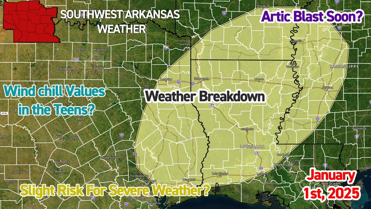 Wednesday Outlook (1/1/25): Severe Weather Sunday? Cold Air Incoming ...