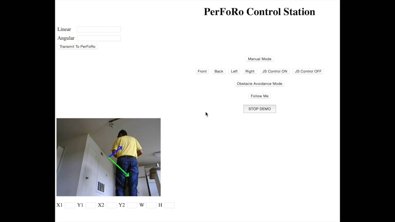PerFoRo Person Tracking Test 2 - YouTube