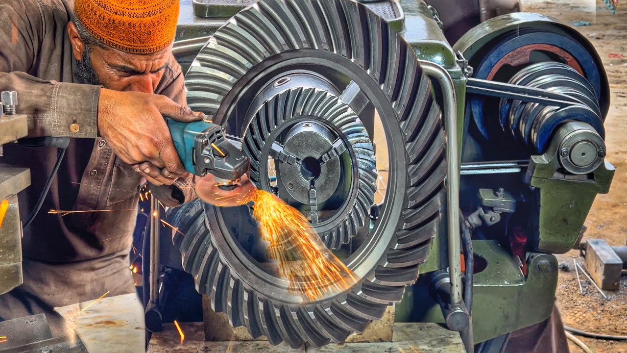 Broken Differential gear ring teeth | Restoration ring wheel | Amazing ...