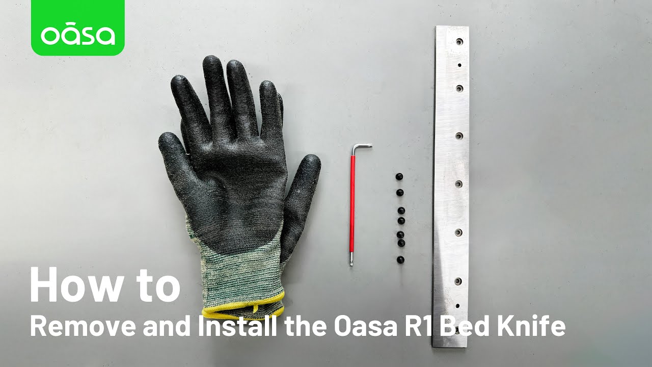 How to Remove and Install the Oasa R1 Bed Knife #oasa #oasar1 - YouTube