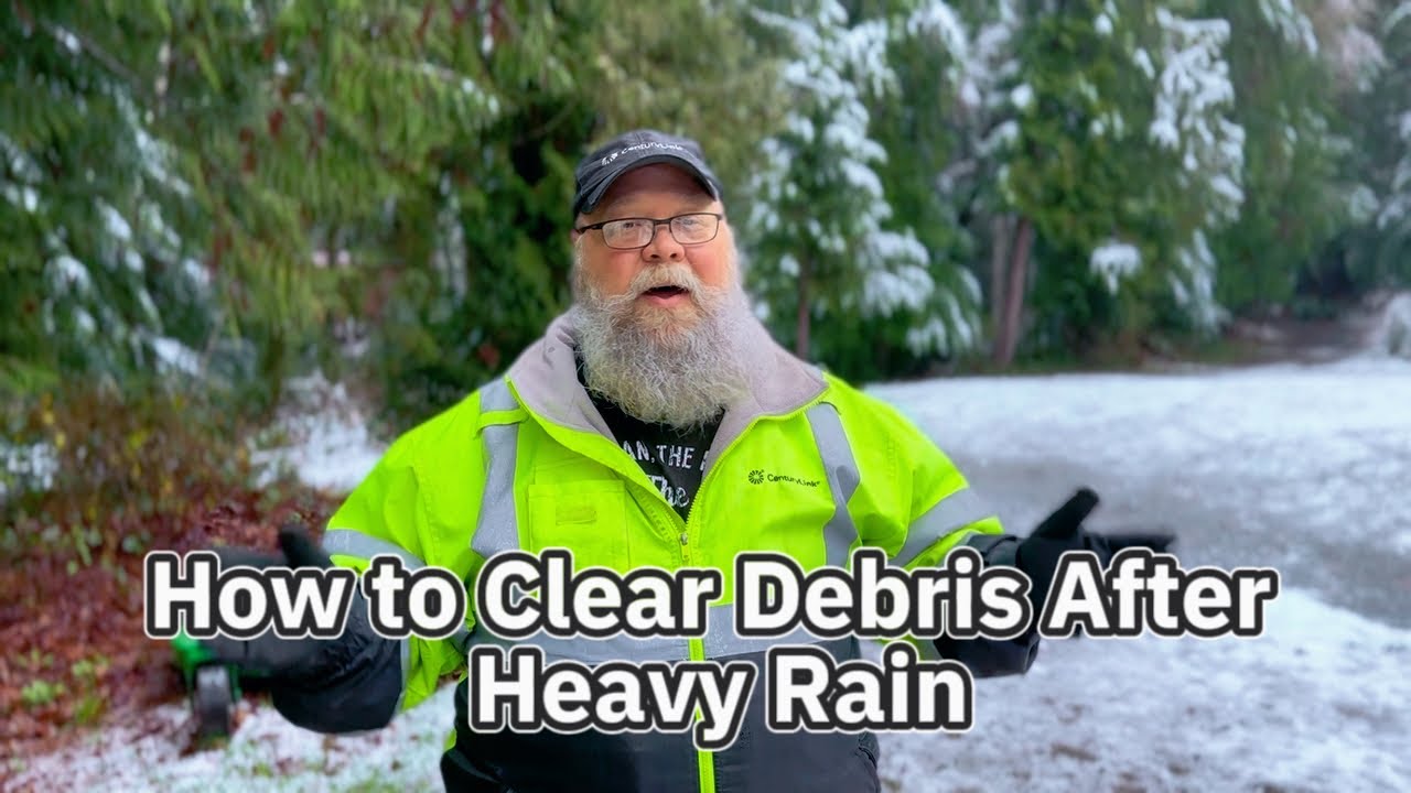 How to Clear Debris After Heavy Rains. - YouTube