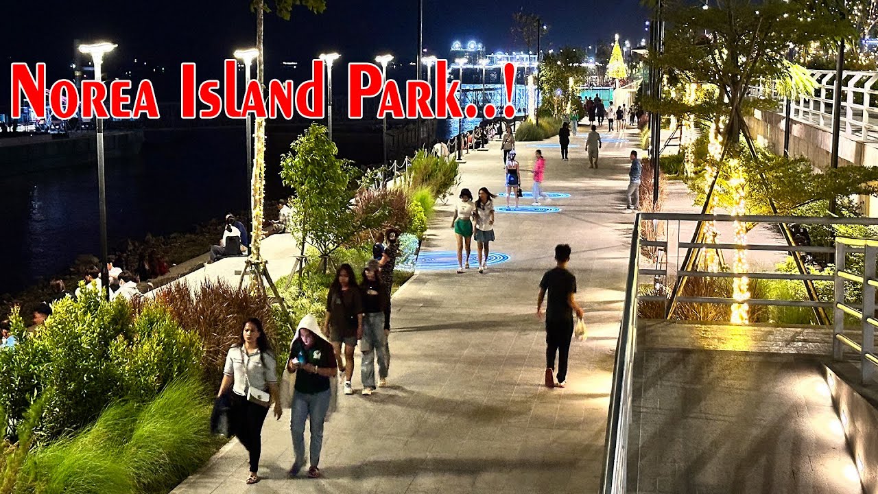 Koh Norea Night View Relaxing New River Bank Over 4Km Drive Phnom Penh ...