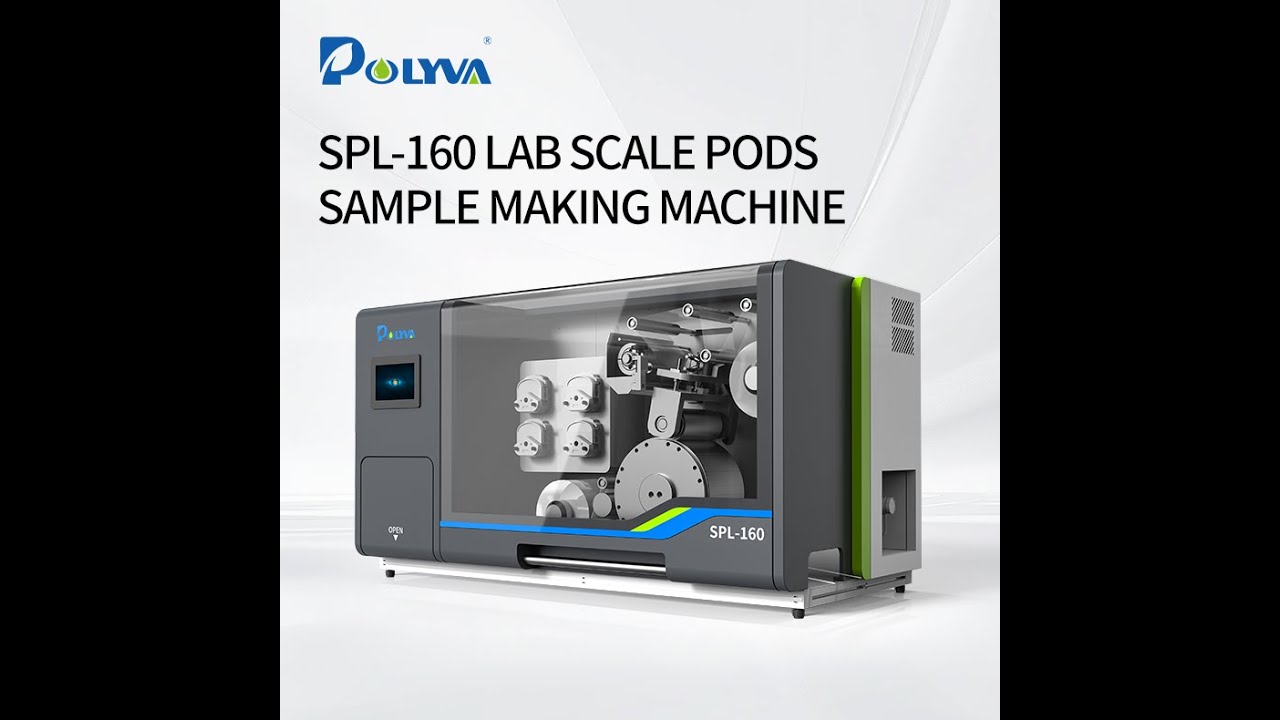 SPL-160 Lab scale laundry pods sample making machine - YouTube
