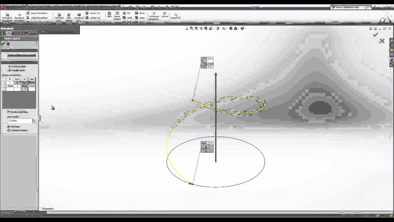Designing a complex spring in SolidWorks - YouTube