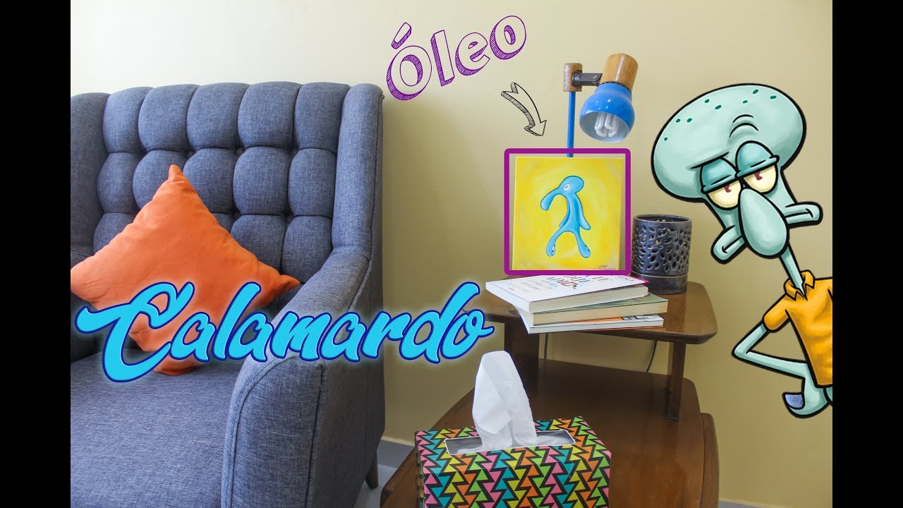 Cómo Pintar el Cuadro de Calamardo - YouTube
