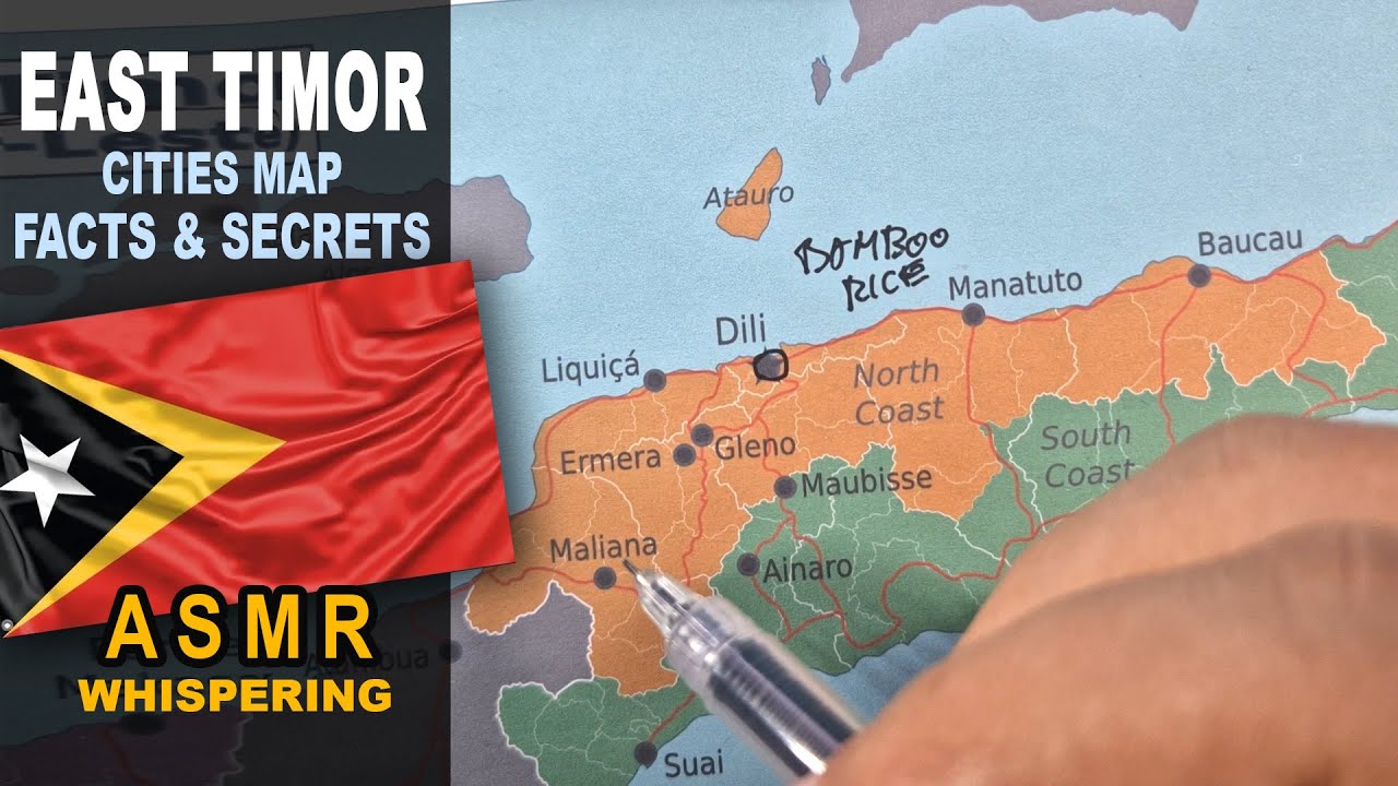 ASMR: Map of EAST TIMOR outline | Main Cities Key Facts and Highlights ...