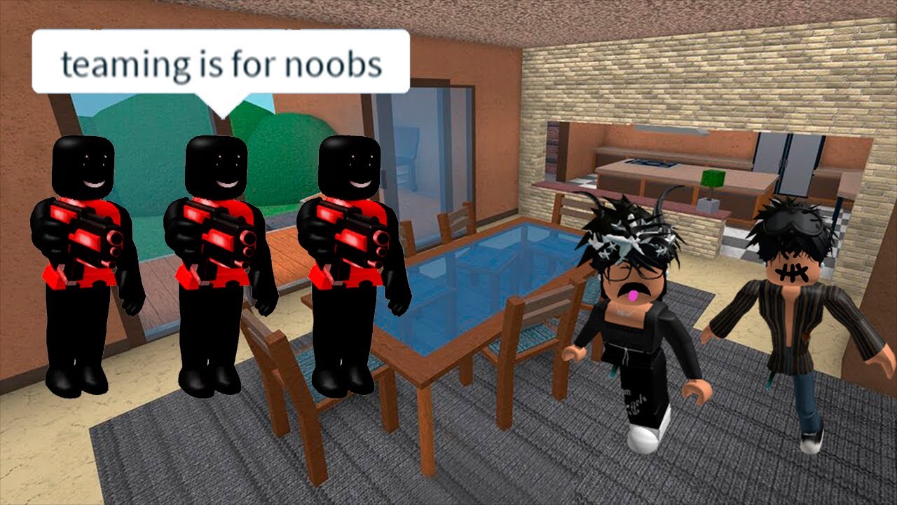 Army of Exploiters Destroying Teamers in MM2 - YouTube