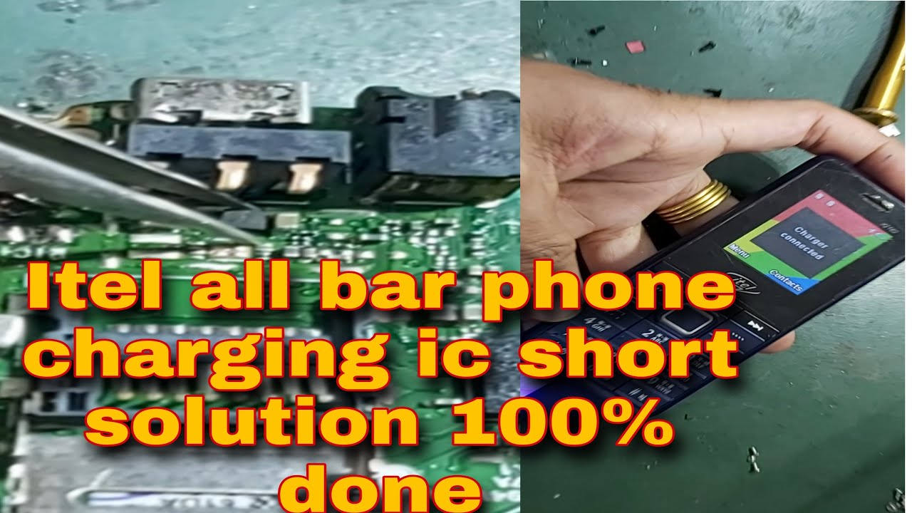 #itel it-2130/2120/2190 all bar phone charging ic short solution 100 ...