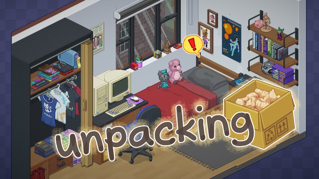 Unpacking My College Dorm Room || Unpacking Gameplay EP 2 - YouTube