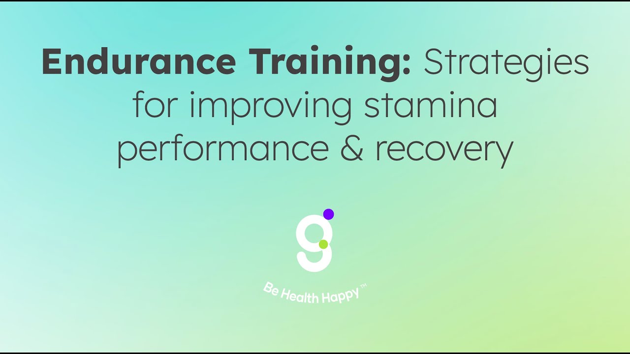 Endurance Training: Strategies for improving stamina performance ...