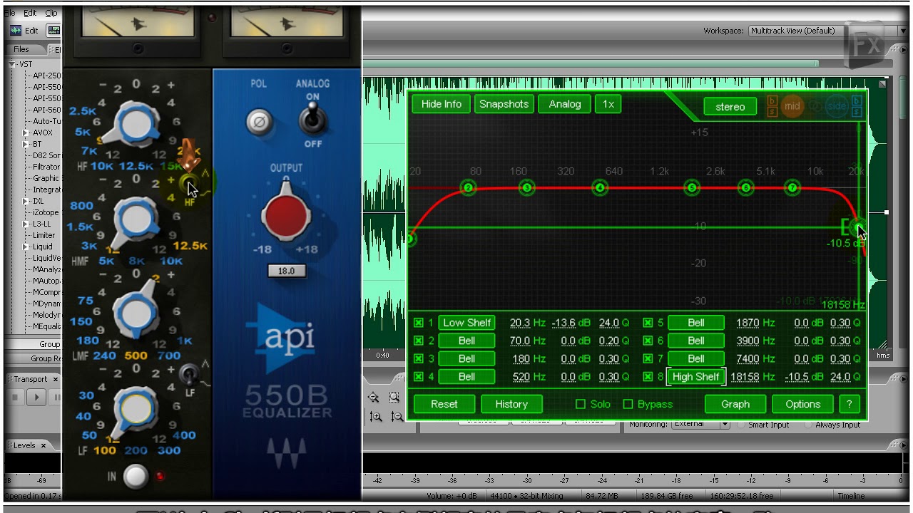 04 API 550B 对Waves API 550B模拟硬件均衡效果器进行参数讲解。 - YouTube