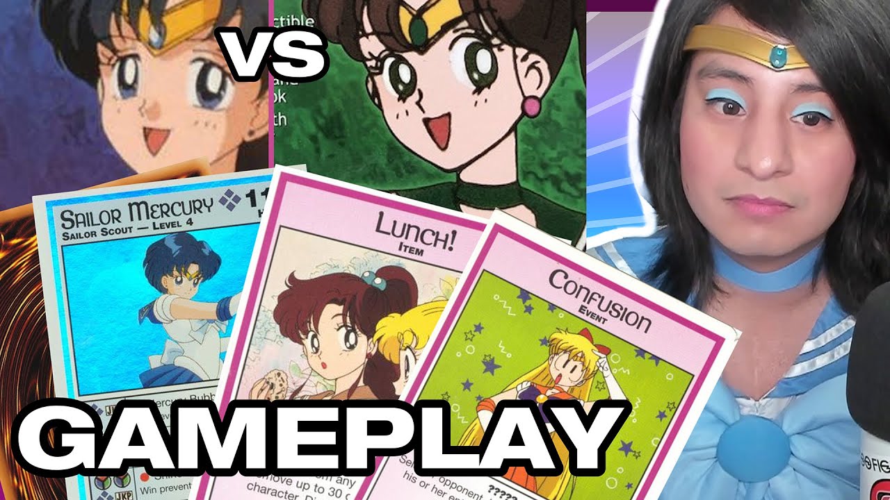 Trying The Sailor Moon Card Game - Mercury vs Jupiter Starter Decks ...