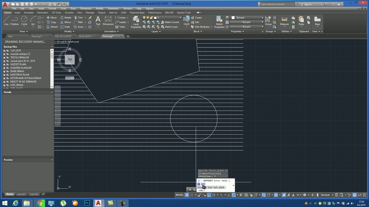 Autocad Tips (7) Wipeout - YouTube
