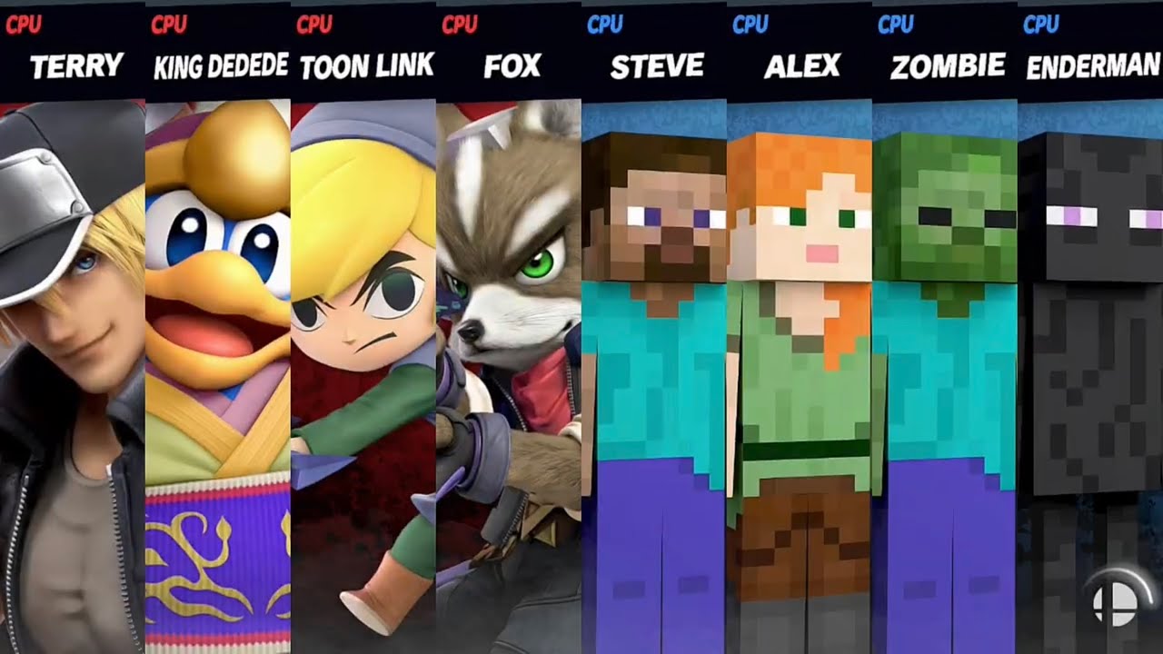 Super Smash Bros. Ultimate - Cartoon Network Vs Minecraft - YouTube