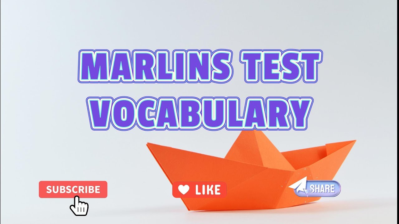Marlins Test For Seafarer - Vocabulary - YouTube