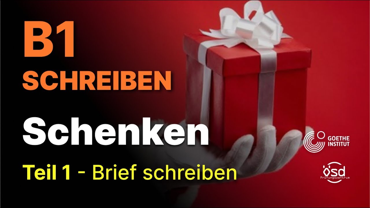 Geschenke für Weihnachten-Schreiben Teil1 Brief schreiben (B1Zertifikat ...