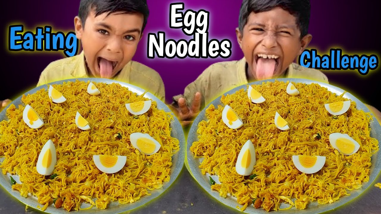 Eating Challenge || Egg Noodles Eating Challenge || Eating Competition ...