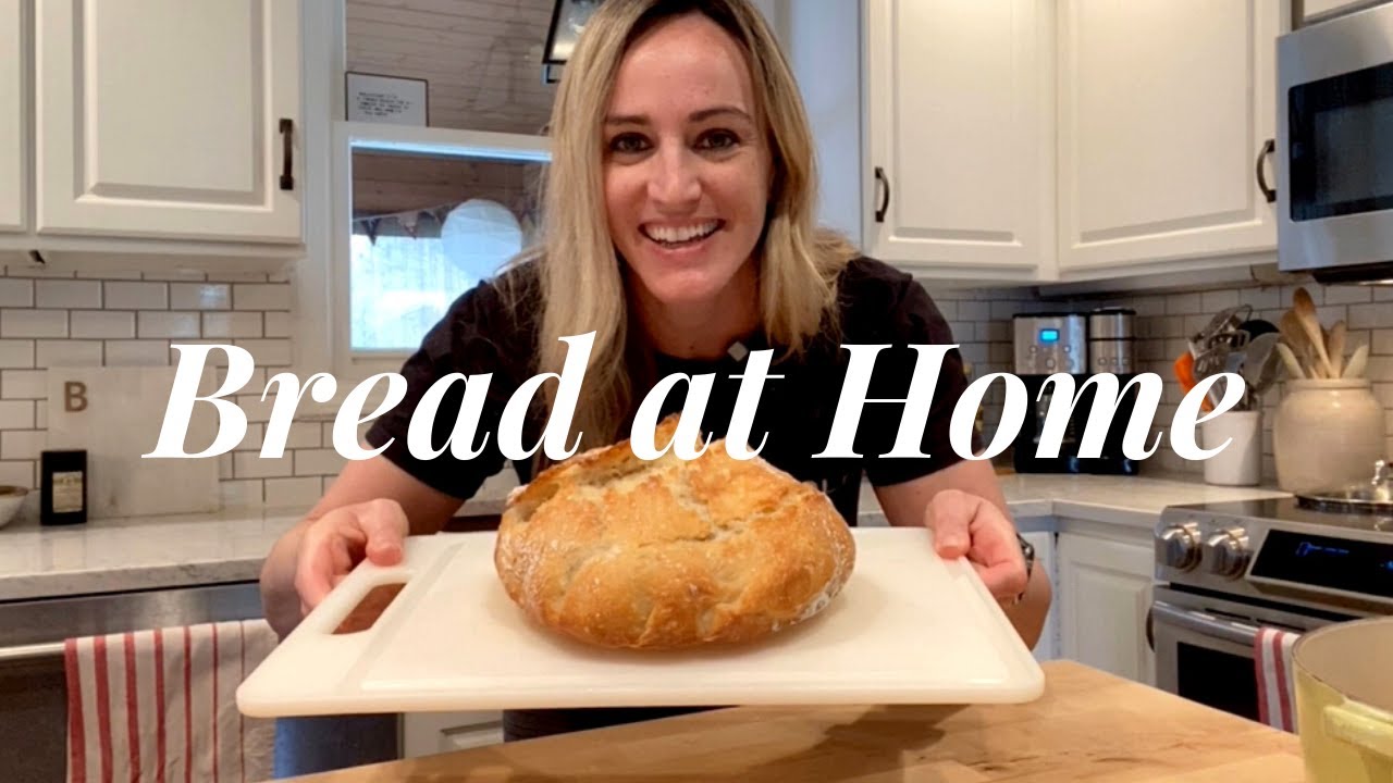 How To Make Bread At Home | Crispy Outside & Soft Inside | Easiest ...