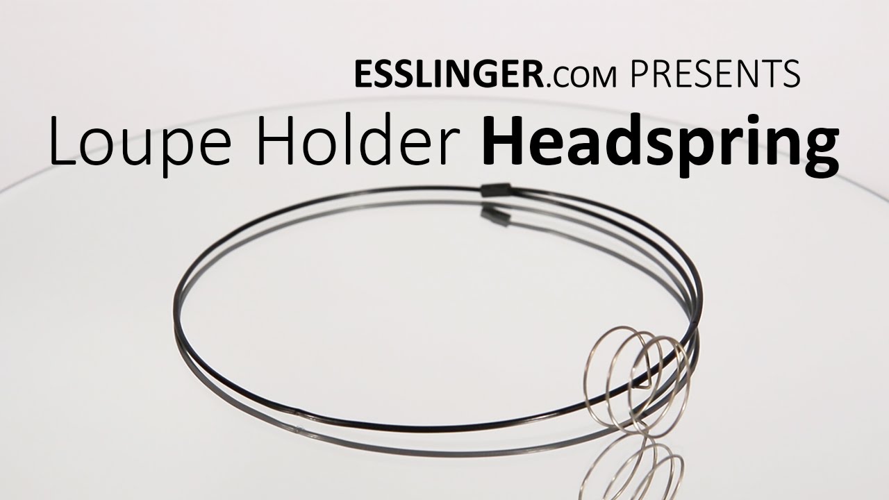 Watchmakers Loupe Holder Headspring - YouTube
