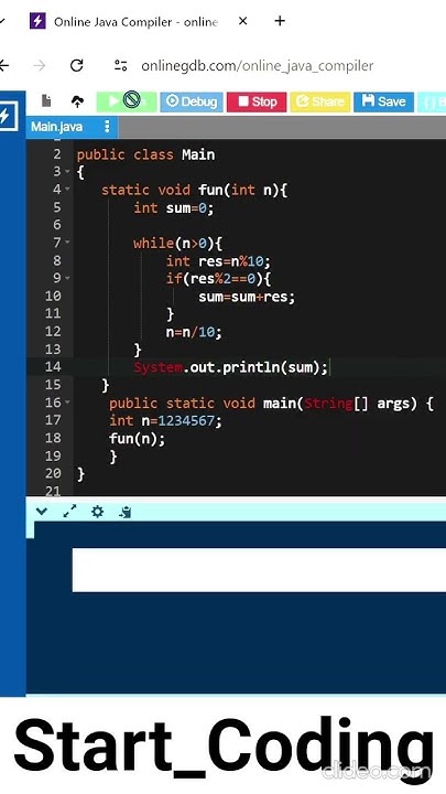 Sum Of Even Digits In A Numbercoding Dsa Easy Programming Coder Solution Javacoding 1808