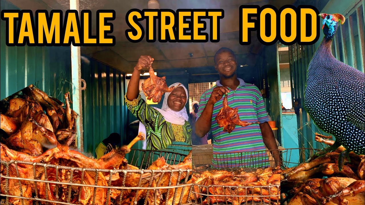 TRADITIONAL WEST AFRICA STREET FOOD TOUR : Grilling Guinea Fowls in ...