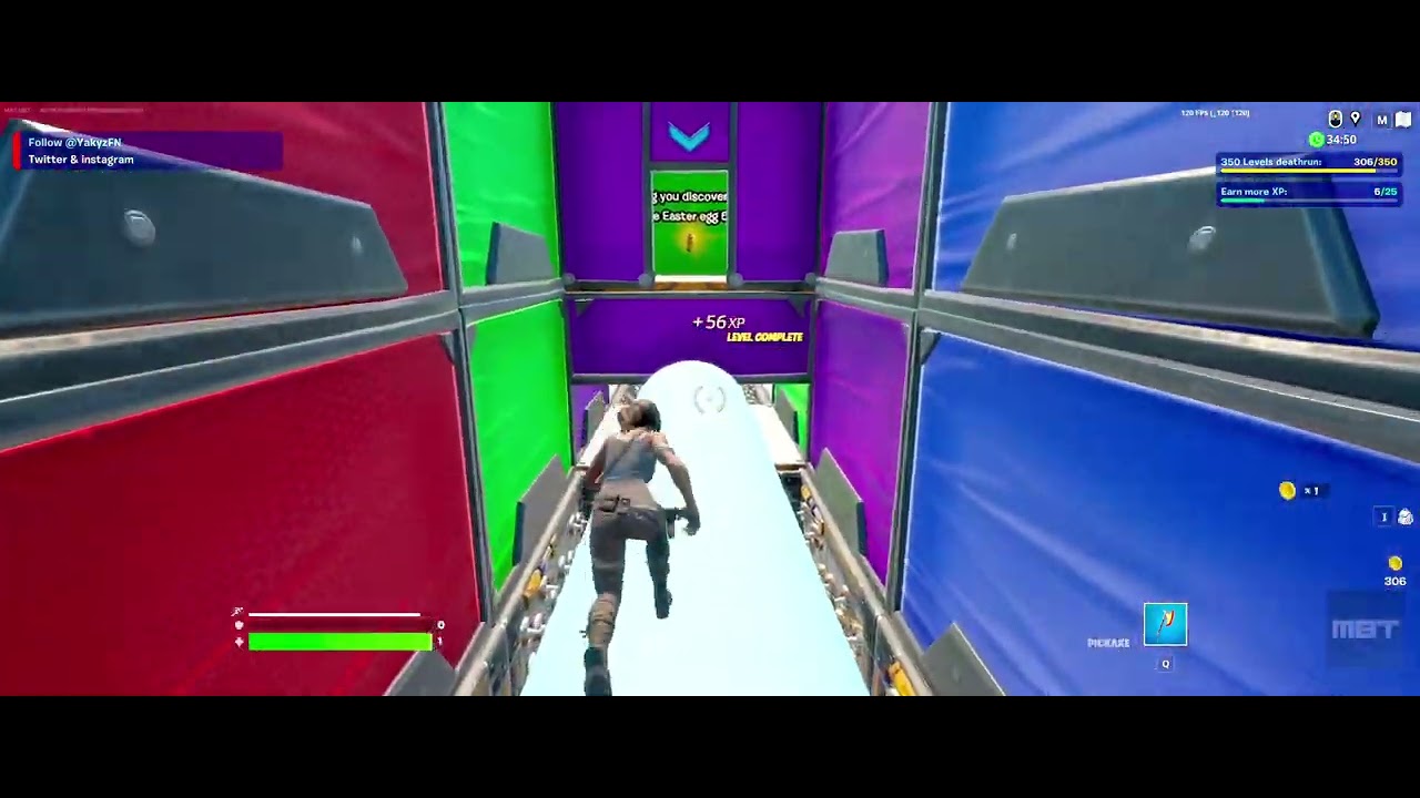 FORTNITE 350+ LEVELS DEFAULT DEATHRUN BY YAKYZFN: EASTER EGG LOCATION 5 ...