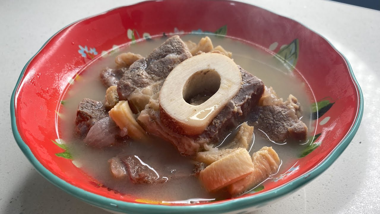 Goto Bulalo | Filipino Beef shank and Tripe Stew Recipe - YouTube