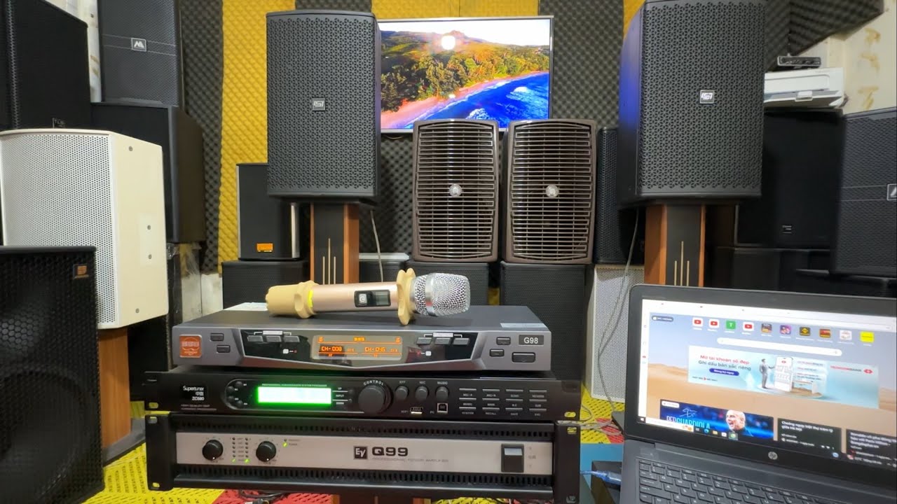 Đẩy EV Q99. Vang x12pro. Loa Listen sound. Míc bbs . Cả bộ 25,2tr 0925. ...