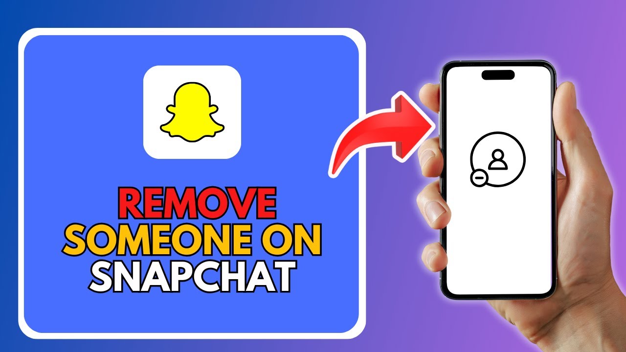 How To Remove Someone On Snapchat - YouTube