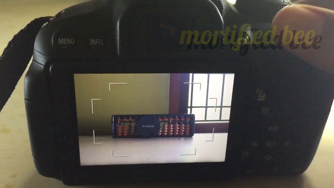 Auto focus manual controls on canon 700d - YouTube