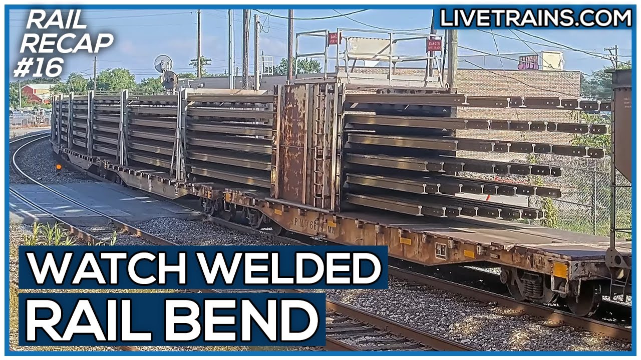 WATCH Welded Rail BEND On Curves + CP SD40 In TX + DASH 8 BACK FROM ...