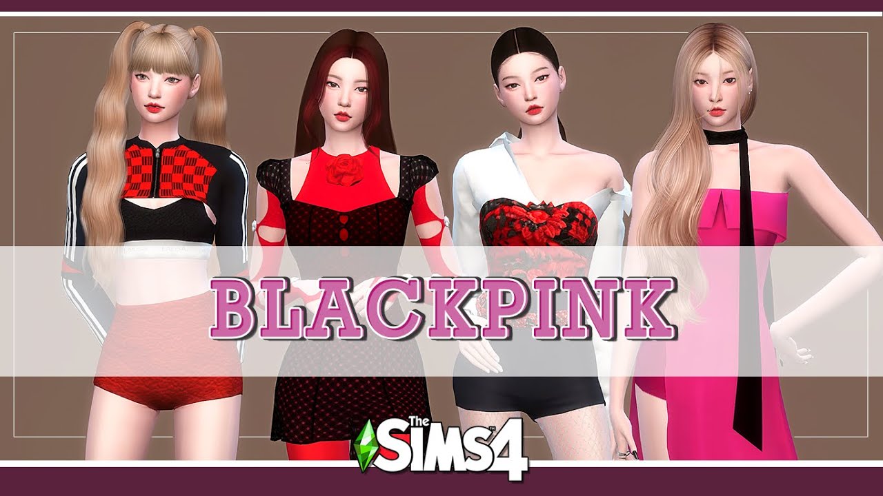 [The Sims 4] แต่งซิมส์ BLACKPINK members - Solo Outfits | Jennie,Rosé ...